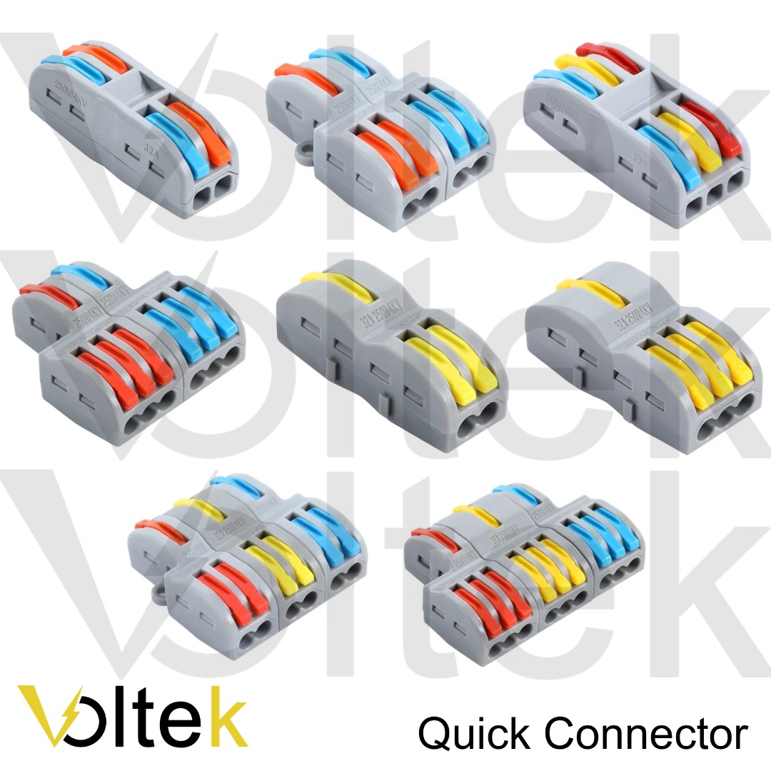 Quick wire connector 32A wire splitter universal wiring terminal block ...
