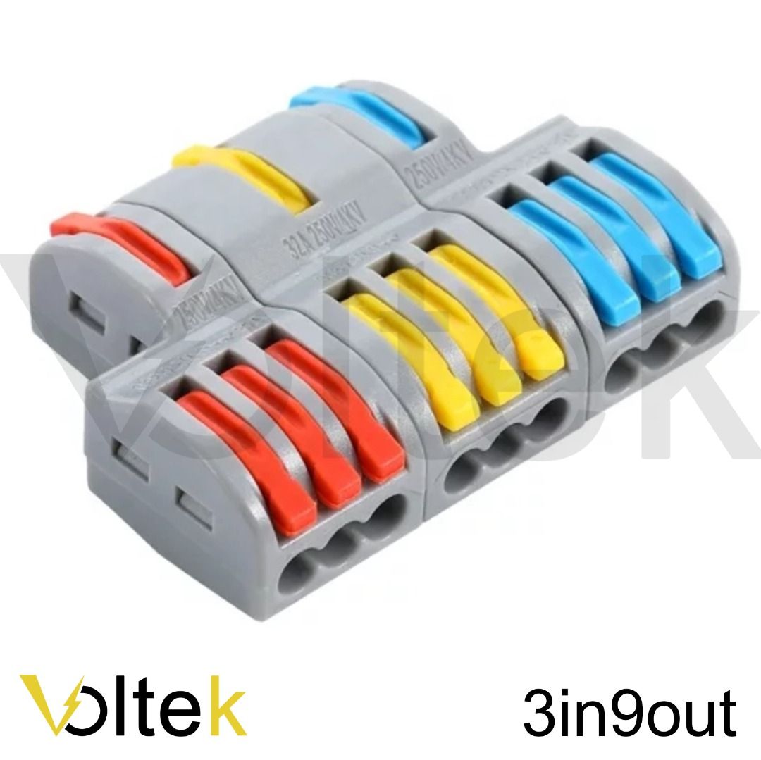 Quick wire connector 32A wire splitter universal wiring terminal block ...