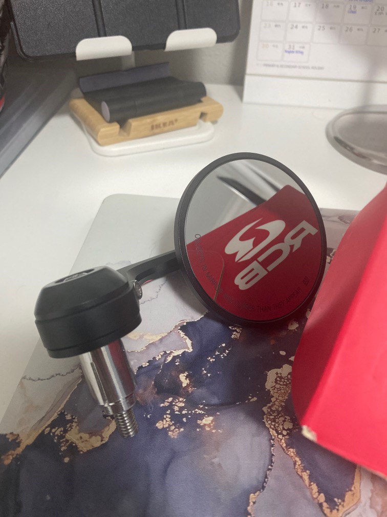 Racingboy Alloy Side Mirror Bar End, Motorcycles, Motorcycle ...