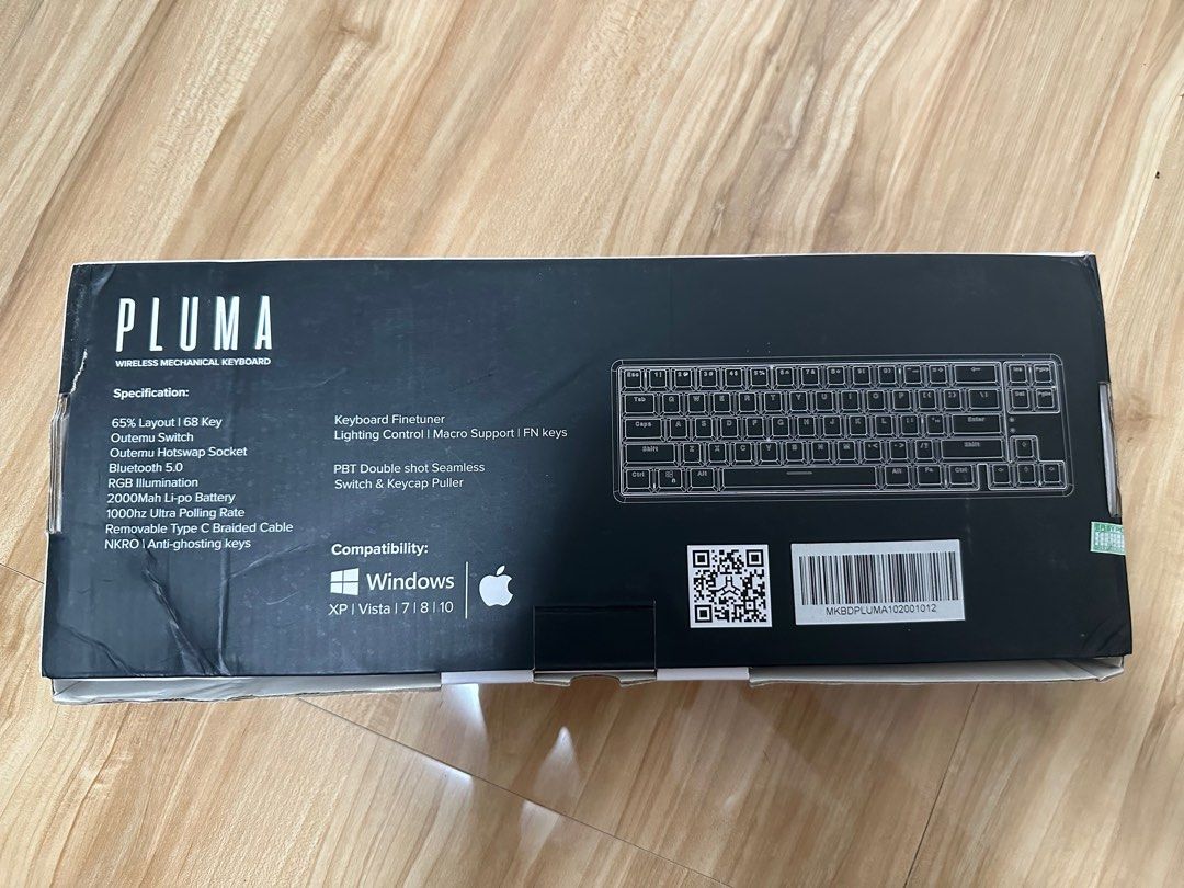 NO ISSUE! RAKK Pluma Wireless Mechanical Keyboard, Computers & Tech ...