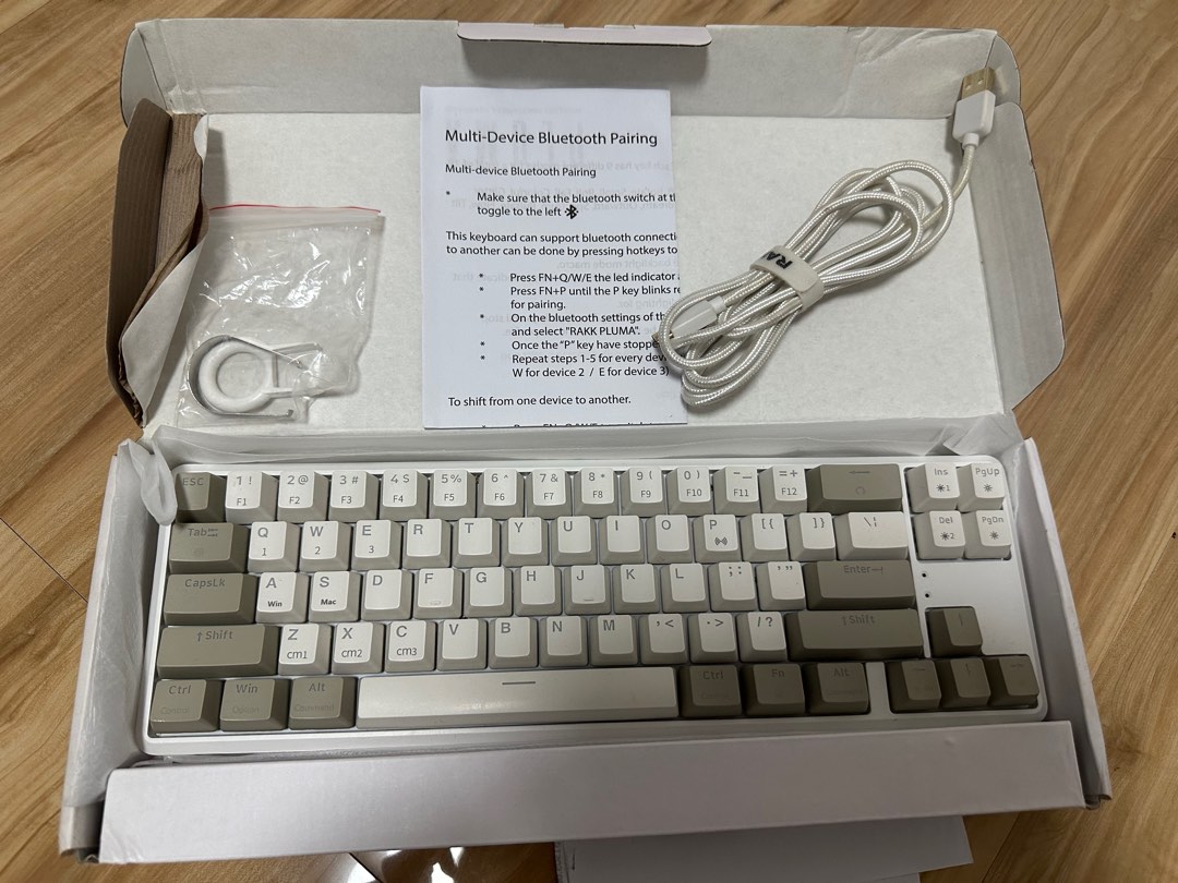 NO ISSUE! RAKK Pluma Wireless Mechanical Keyboard, Computers & Tech ...