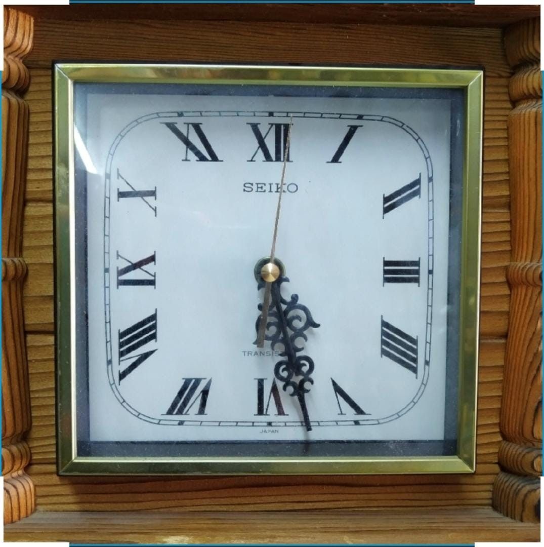 rare seiko transistor clock w/ wood cabinet, Furniture & Home Living ...