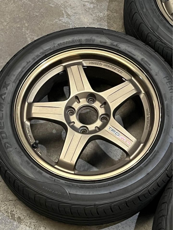 Rays TRD T3 with tires, Car Parts & Accessories, Mags and Tires on ...