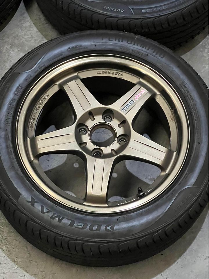 Rays TRD T3 with tires, Car Parts & Accessories, Mags and Tires on ...