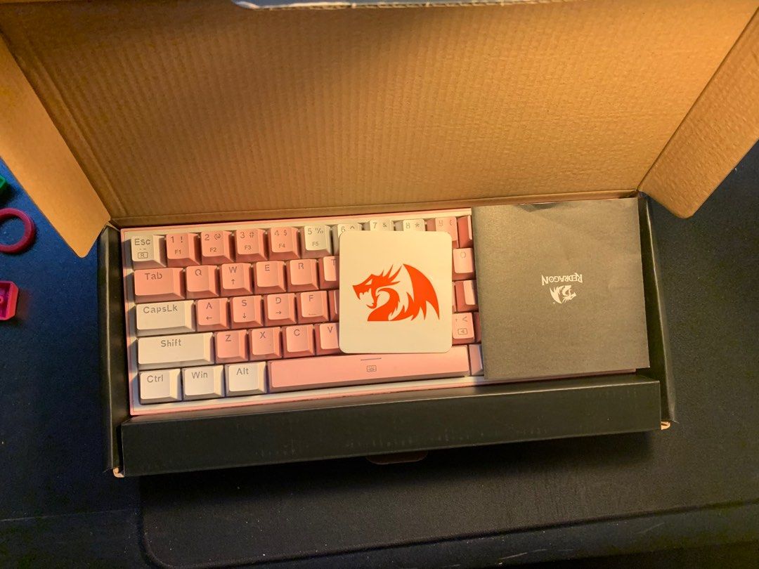 Red Dragon Fizz RGB Mechinical Keyboard. Red Switch with custom key ...