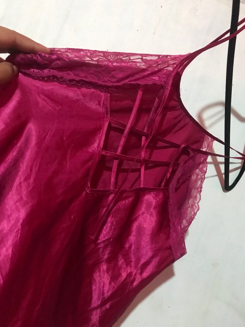 Red Velvet Lungerie, Women's Fashion, Undergarments & Loungewear on ...