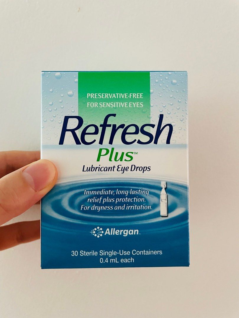 Refresh Plus Lubricant Eye Drops (Preservative Free), Beauty & Personal ...