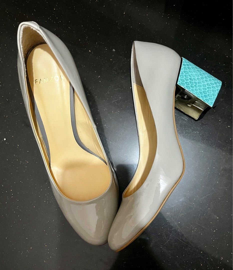 Changeable nude pump shoes, Women's Fashion, Footwear, Heels on Carousell