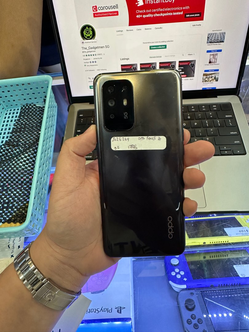 Reno 5Z Fluid Black 128GB, Mobile Phones & Gadgets, Mobile Phones, Android Phones, OPPO on Carousell