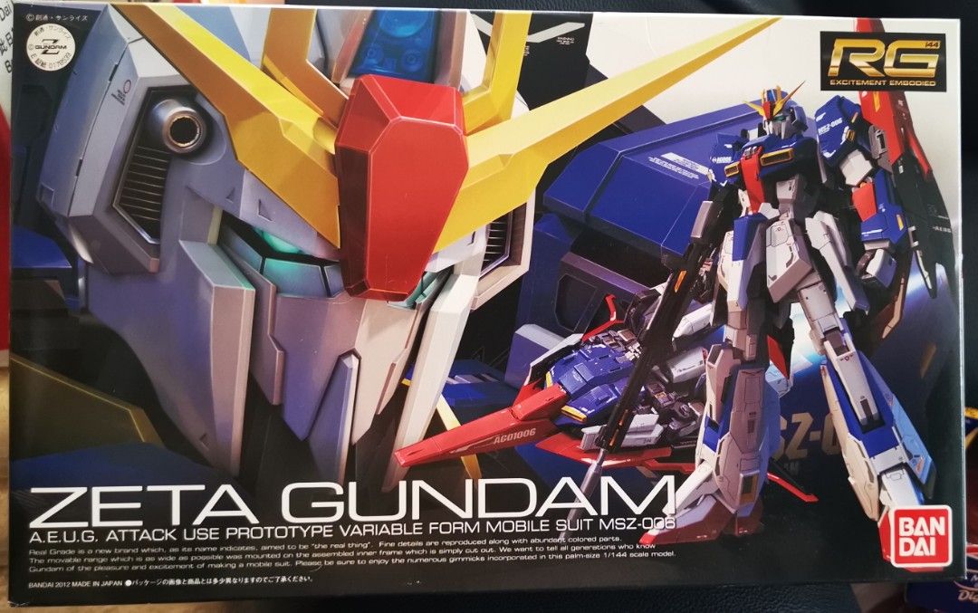 高達模型RG ZETA Z高達 全新齊件, 興趣及遊戲, 玩具 & 遊戲類 - Carousell