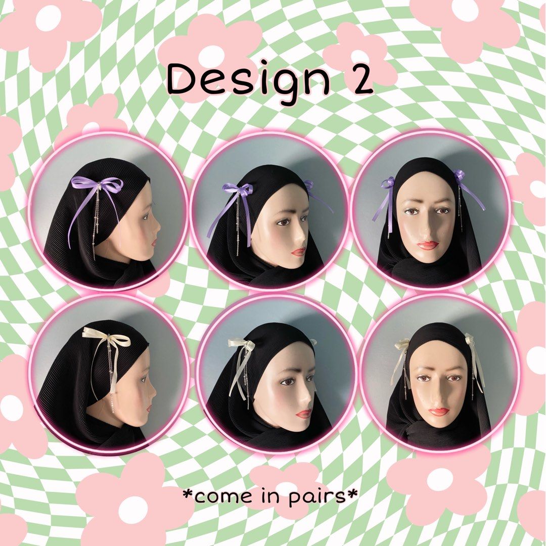Ribbon Pin for hijab, Women's Fashion, Muslimah Fashion, Hijabs on ...