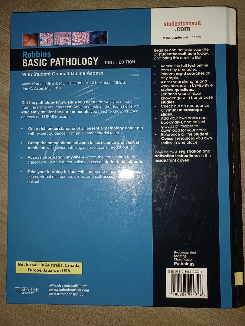 Robbins Basic Pathology Int Ed, 9th ed, Hobbies & Toys, Books ...