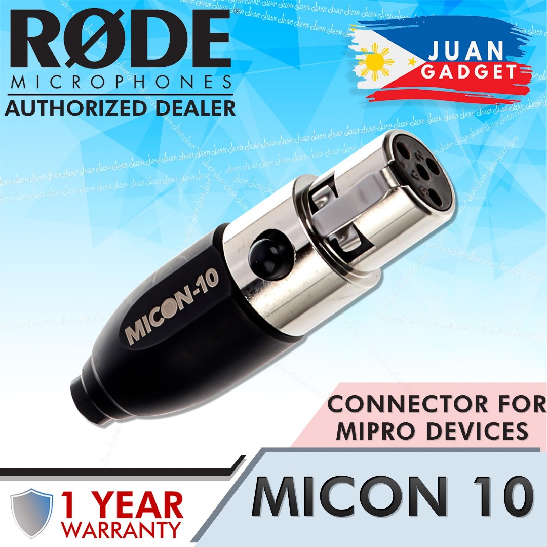 Rode MiCon-10 Connector with 4-pin Mini XLR connector for MIPRO Devices ...