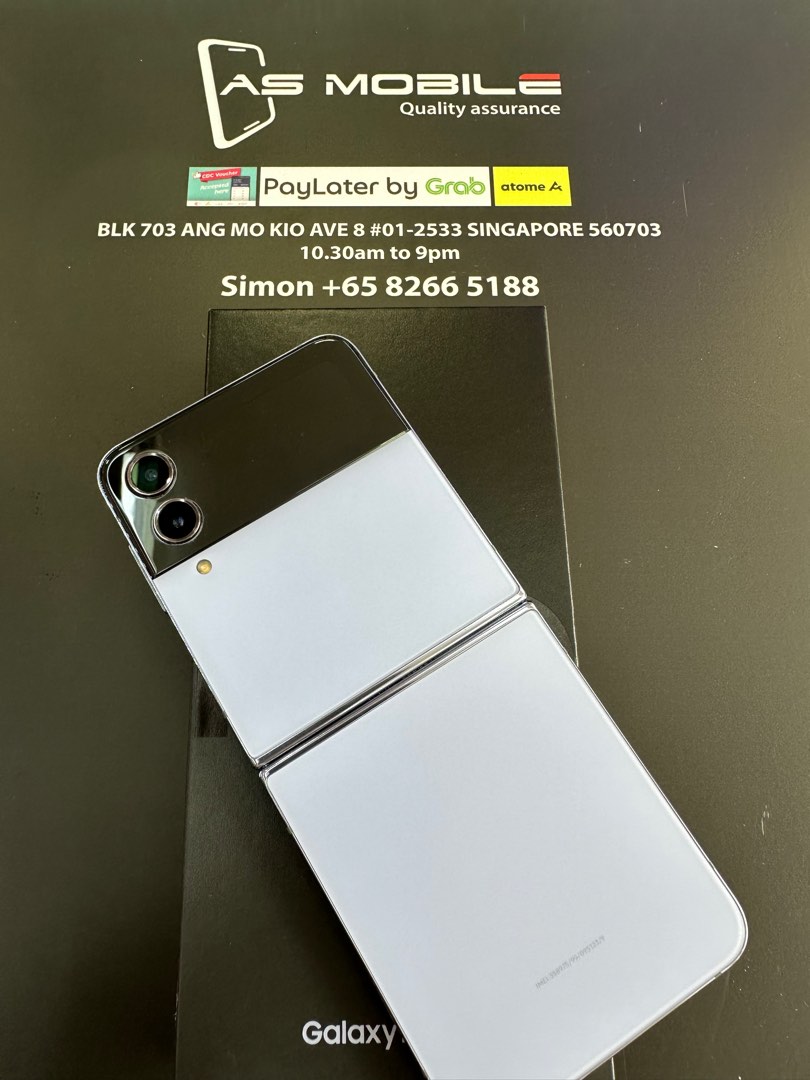 Samsung Z Flip 4 (5G) 256GB Blue #1239, Mobile Phones & Gadgets, Mobile Phones, Android Phones ...