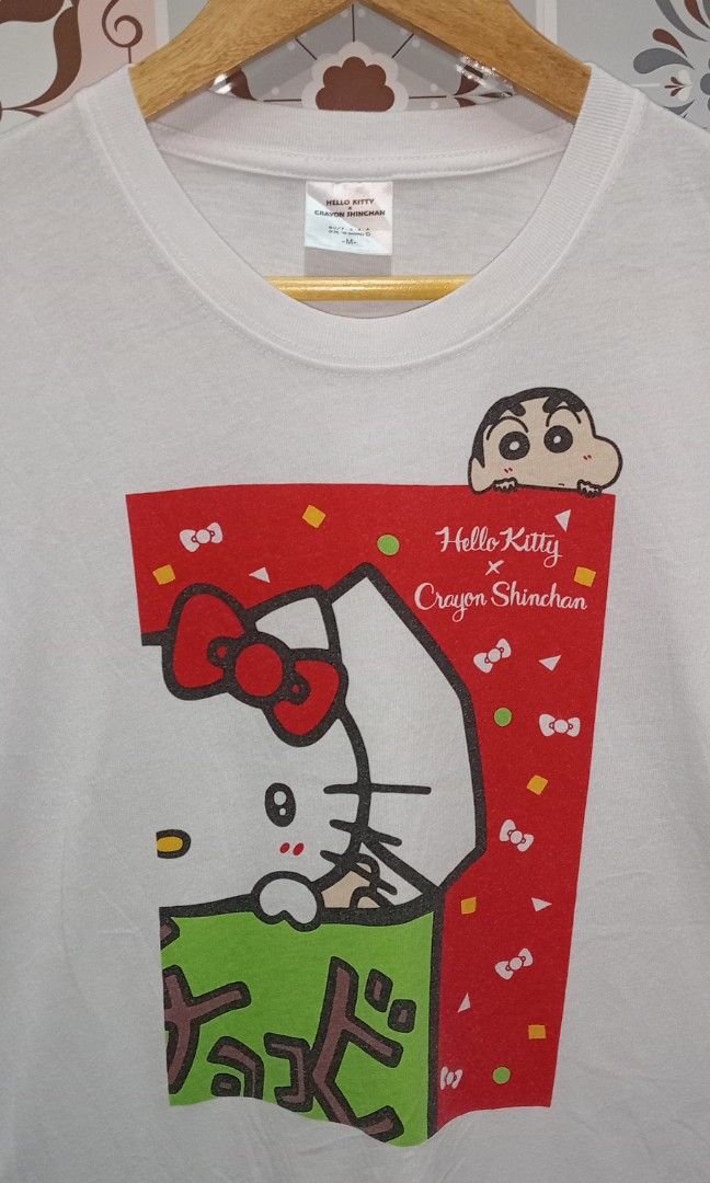 SANRIO HELLO KITTY X CRAYON SHIN CHAN, Men's Fashion, Tops & Sets ...