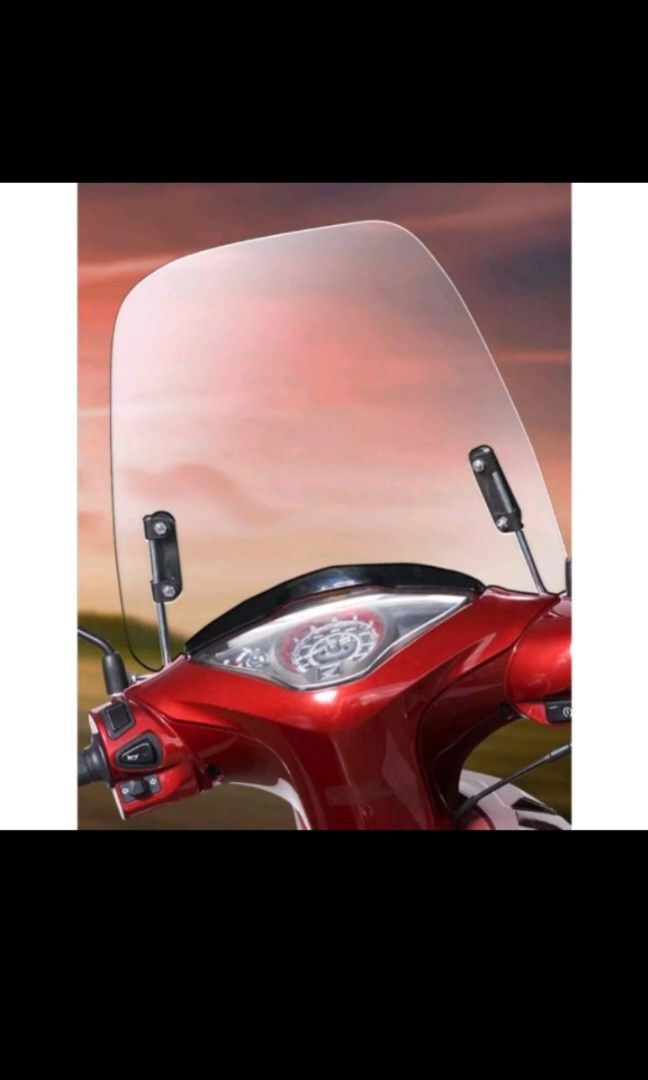 Scooter moped windshield, Motorcycles, Motorcycle Accessories on Carousell
