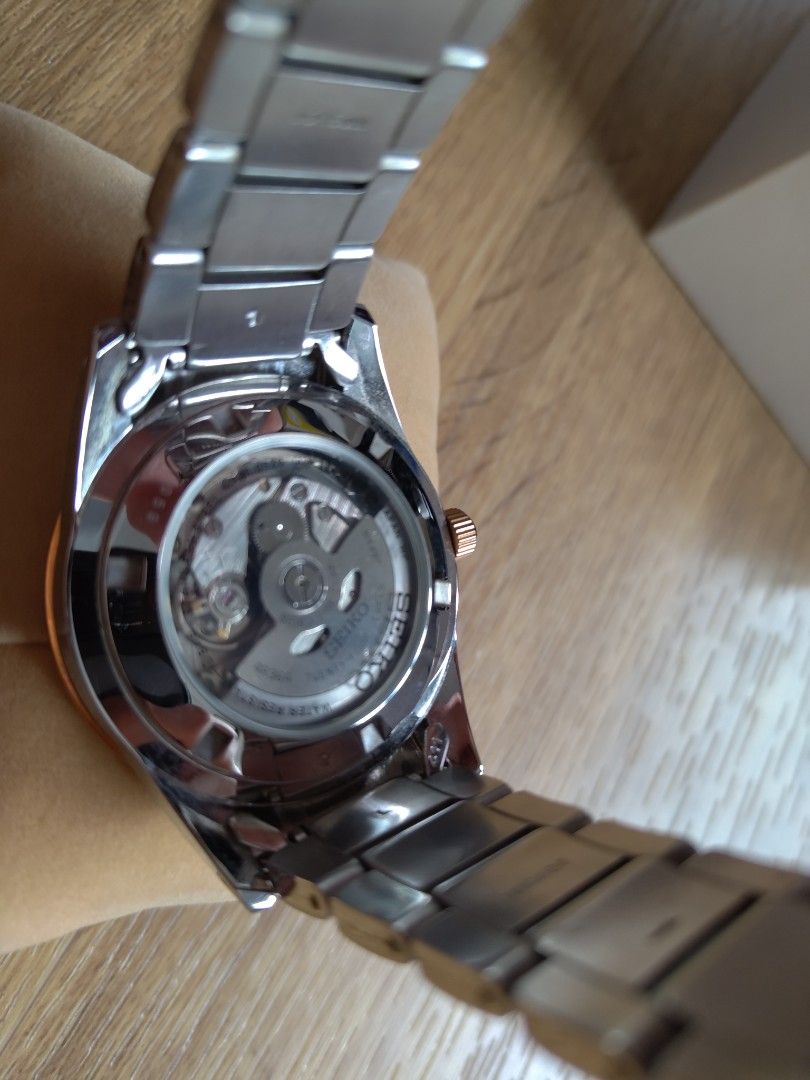 Seiko Automatic Watch Rose Gold with Japanese Day Date, Men's Fashion ...