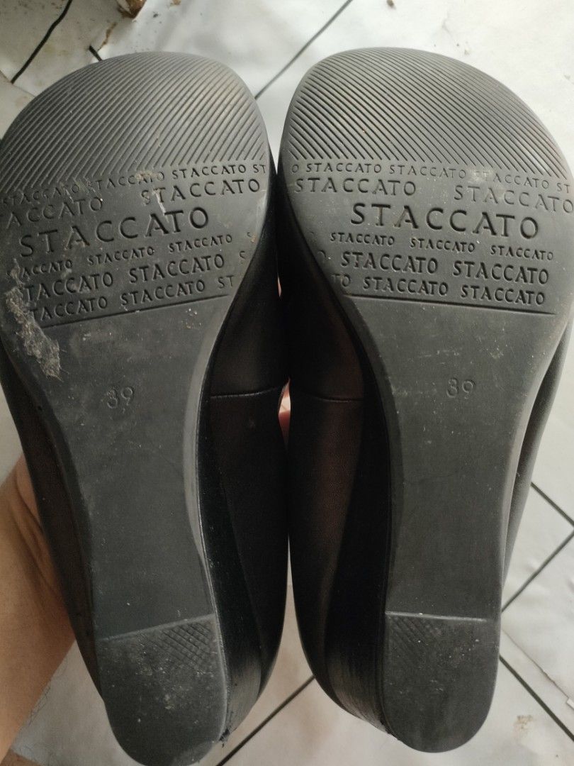 Sepatu Kulit High Heels Staccato Size 39, Fesyen Wanita, Sepatu di ...