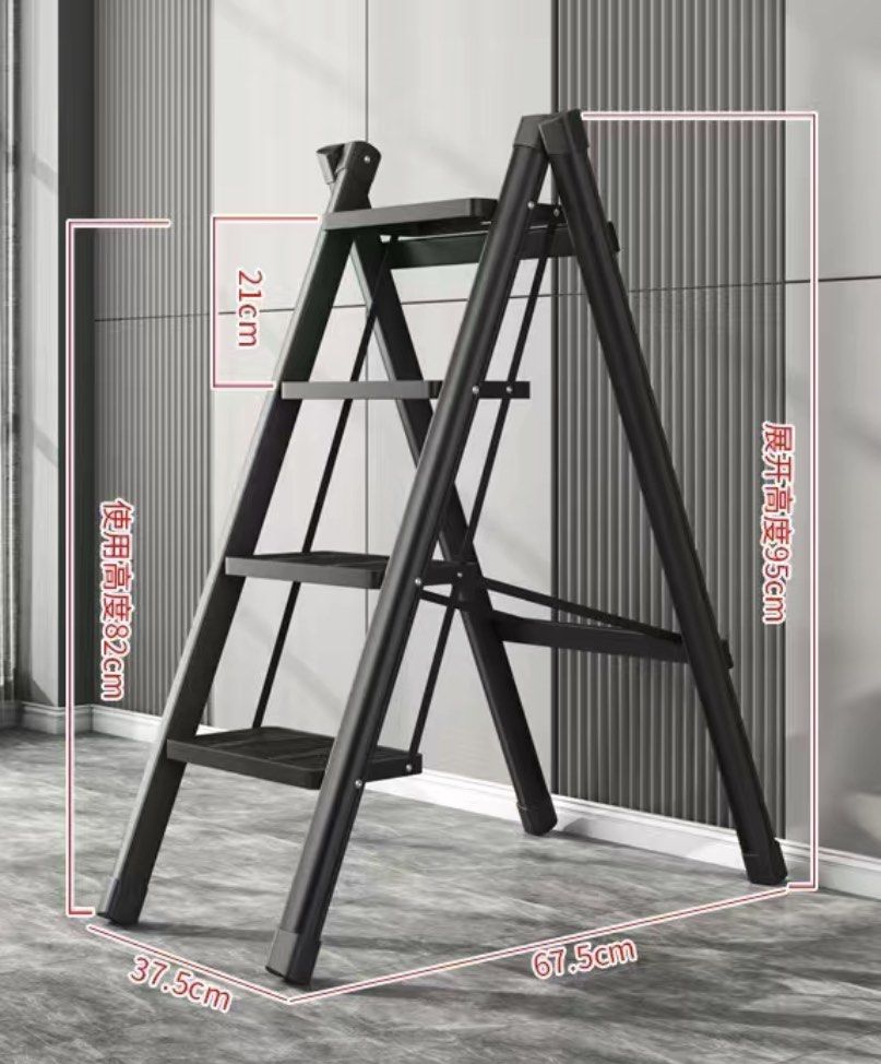 [SG] Brand New Household Folding Ladder Three/four- Step Folding Step ...