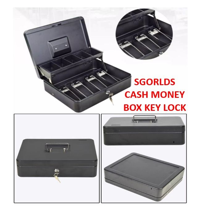 Sgorlds Cash Box With Key Lock / Sgorlds Money Box With Key Lock ...