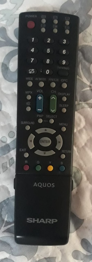 SHARP AQUOS TV Remote Control - Faulty, TV & Home Appliances, TV ...
