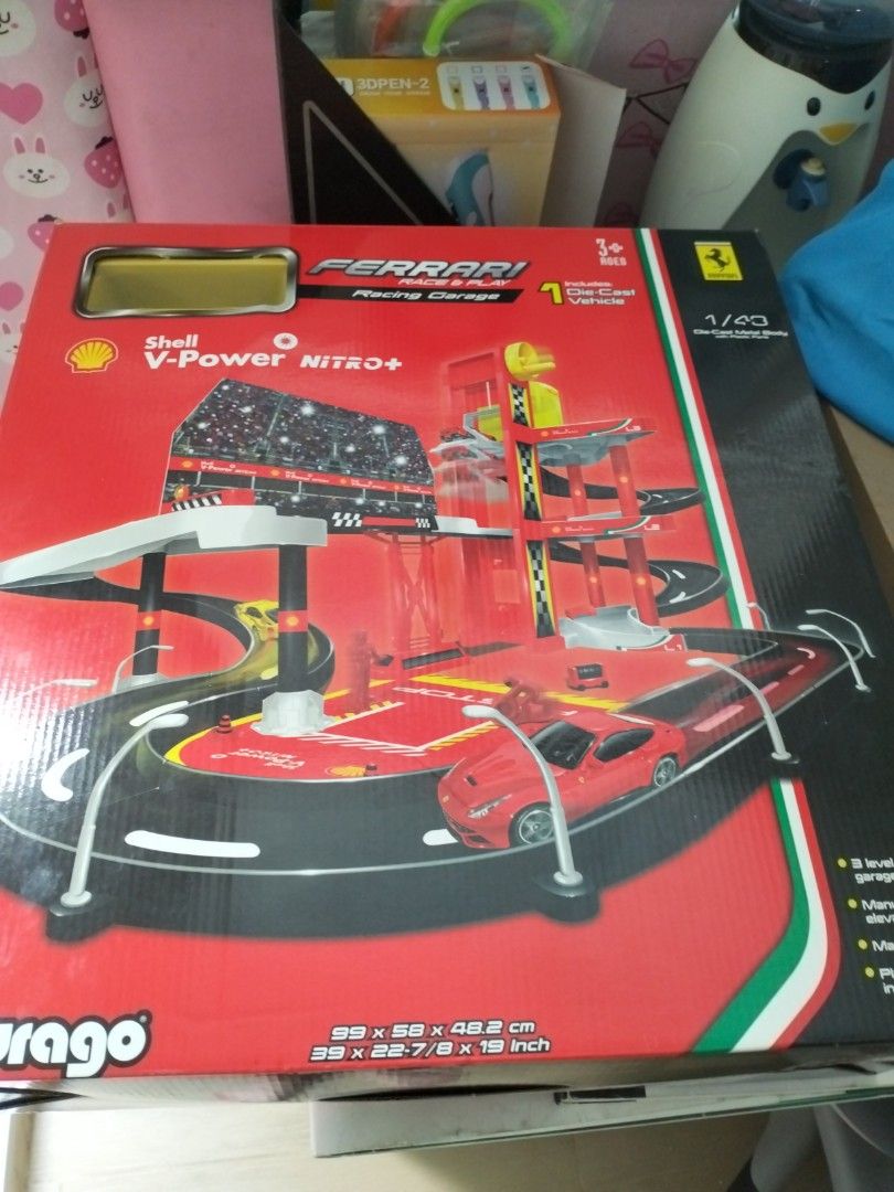 Shell Ferrari garage set, Hobbies & Toys, Toys & Games on Carousell