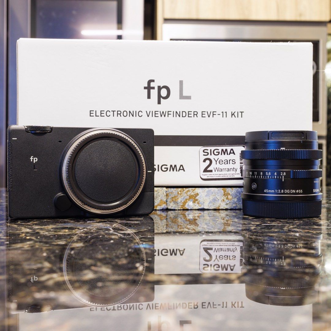 Sigma FP L Electronic Viewfinder EVF-11 Kit + 45mm F2.8 DG DN, Photography, Cameras on Carousell