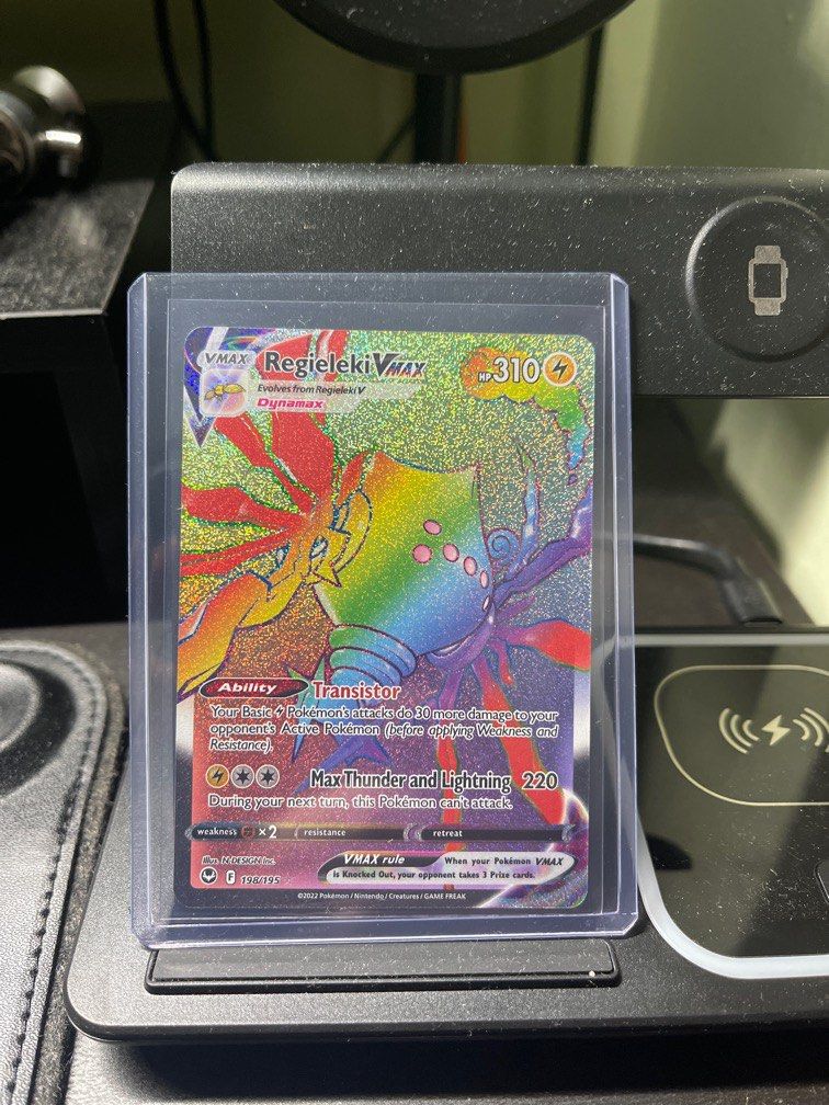 Silver Tempest Regieleki Vmax Rainbow, Hobbies & Toys, Toys & Games on ...