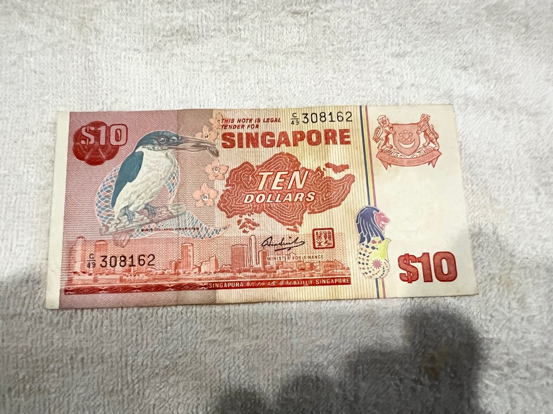 Singapore $10 Old Note, Hobbies & Toys, Collectibles & Memorabilia ...