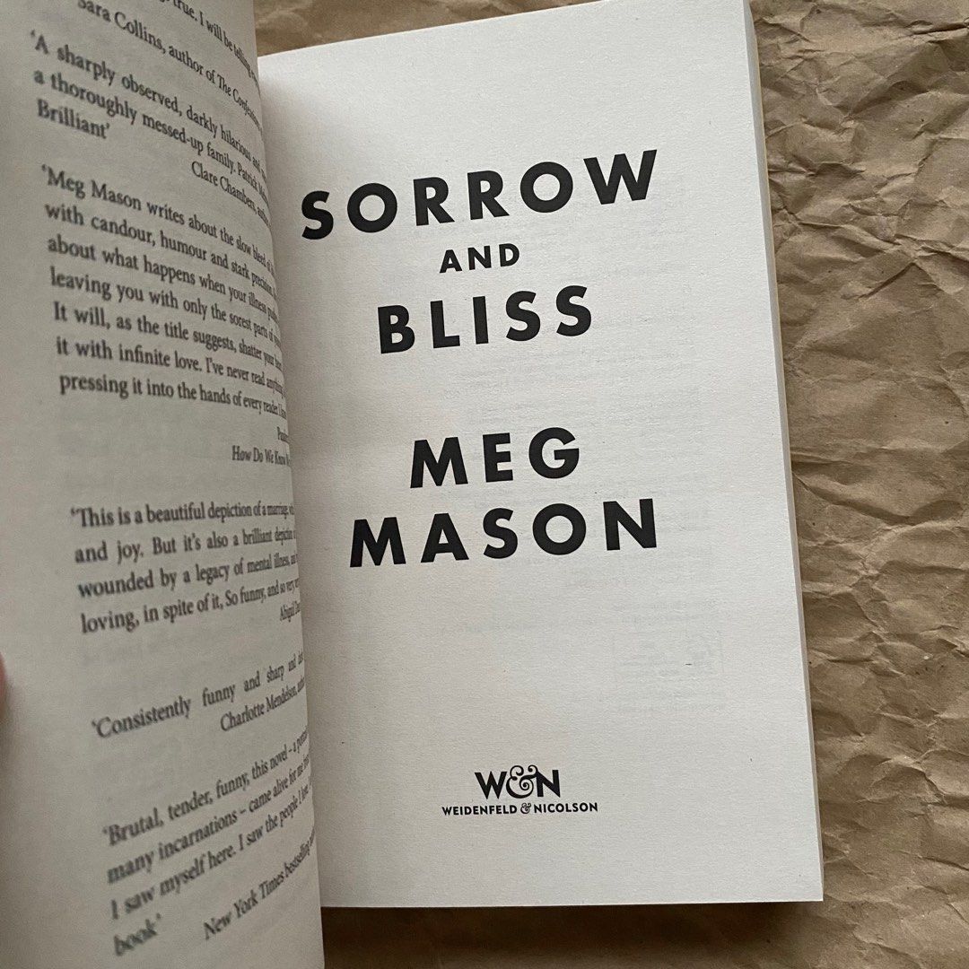 Sorrow and Bliss by Meg Mason, Hobbies & Toys, Books & Magazines ...
