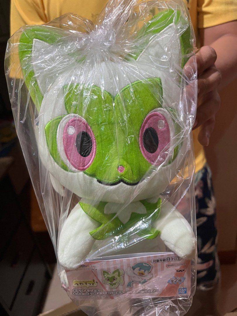 Sprigatito Pokemon Mofugutto Stuffed Toy A plush Plushie Starter Green ...