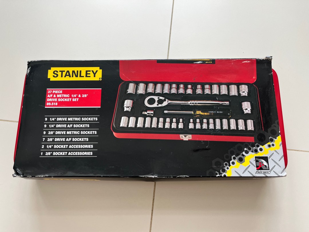 STANLEY Rachet Tool set, Furniture & Home Living, Home Improvement ...