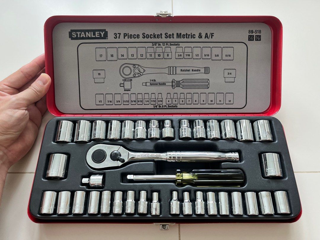 STANLEY Rachet Tool set, Furniture & Home Living, Home Improvement ...