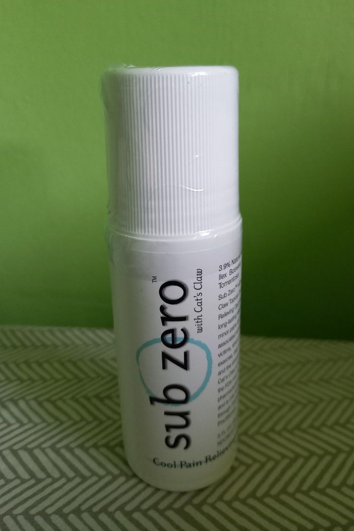 Sub zero Cool Pain Relieving Gel with Cat"s Claw US Made 88.8 ml US ...