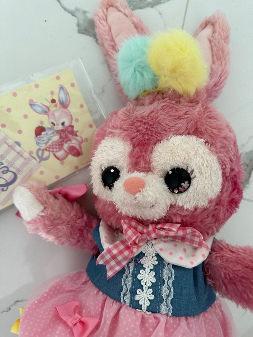 Super limited rare Pink disneysea japan stella lou rabbit plush doll ...