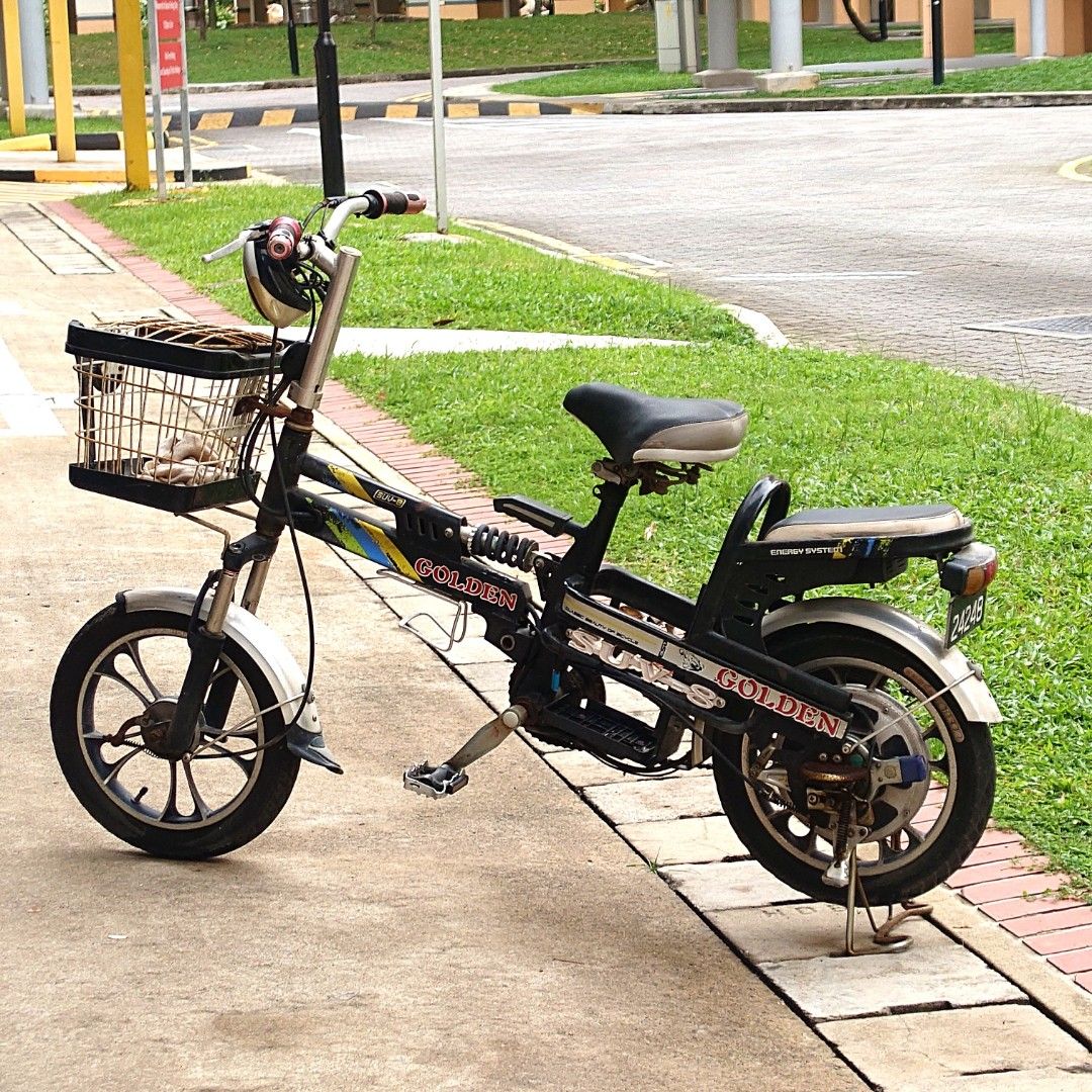 SUV-8 Blue Tag Straight Frame Setup E-Bike PAB power assisted bicycle ...