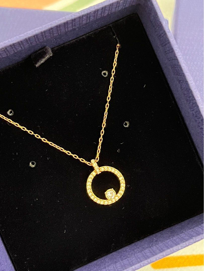 Swarovski Creativity Circle Pendant White Rose-gold Tone Plated on ...