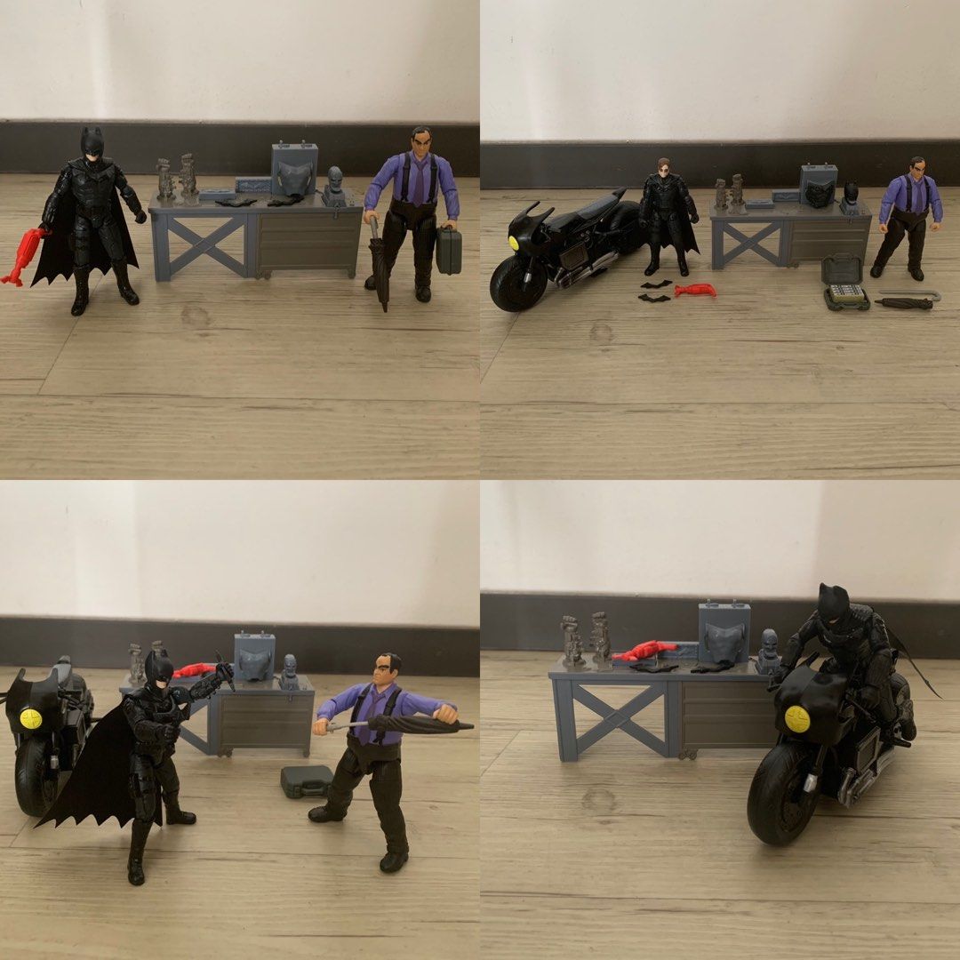 The Batman The Penguin Batcycle Work Bench and Accessories 3.75 Inch ...