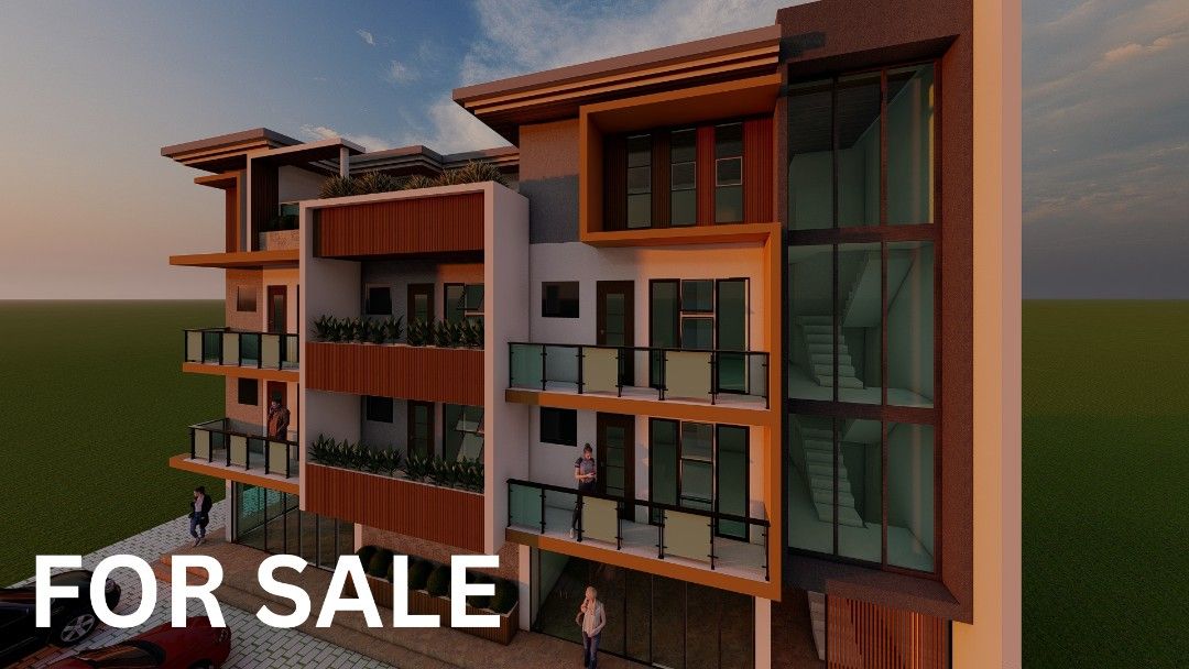 THREE STOREY APARTMENT WITH COMMERCIAL SPACE & PENTHOUSE DESIGN (dwg ...