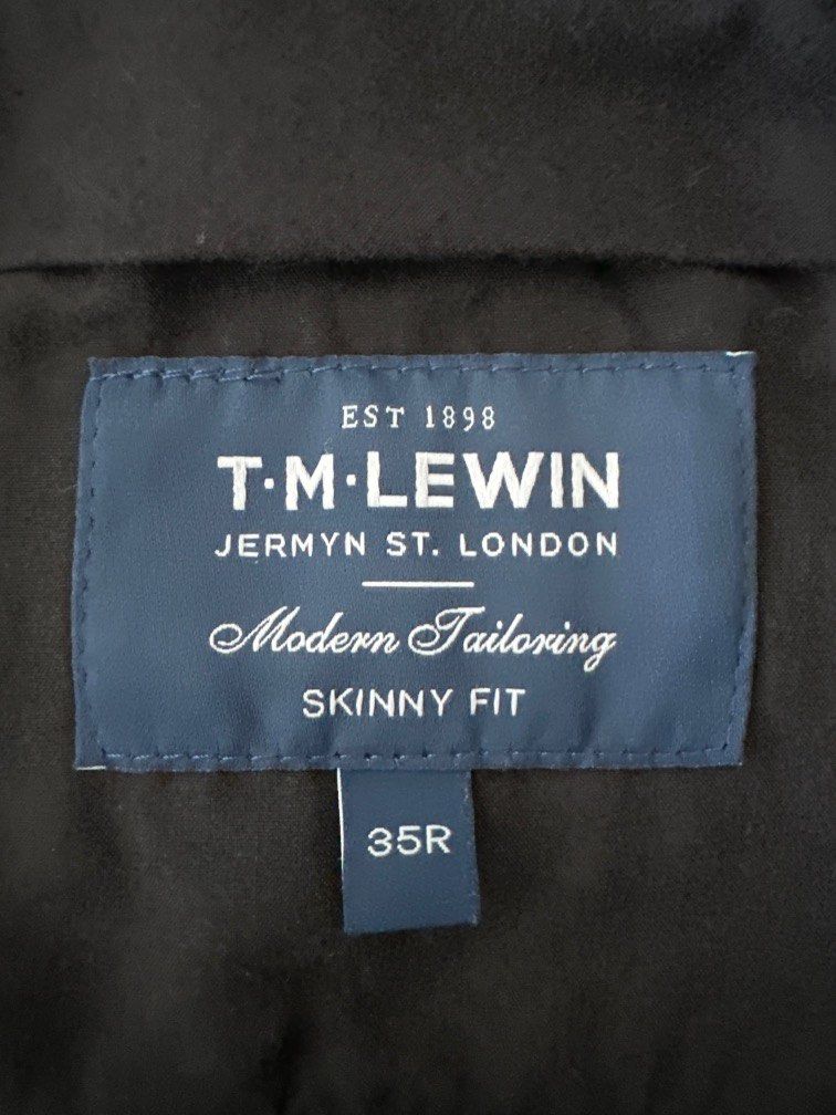T.M. Lewin Skinny Fit Formal Pants, Men's Fashion, Bottoms, Trousers on ...