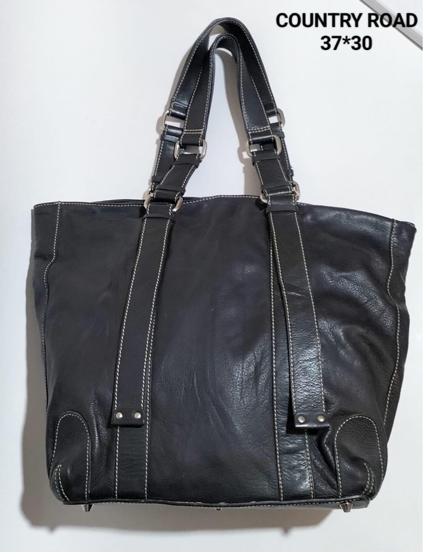 Tote bag kulit asli, Fesyen Wanita, Tas & Dompet di Carousell