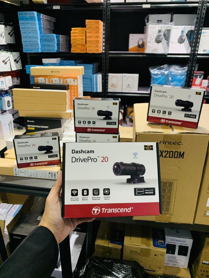 Transcend DrivePro 20 Motorcycle Dashcam TS-DP20A-32, Photography, Video Cameras on Carousell