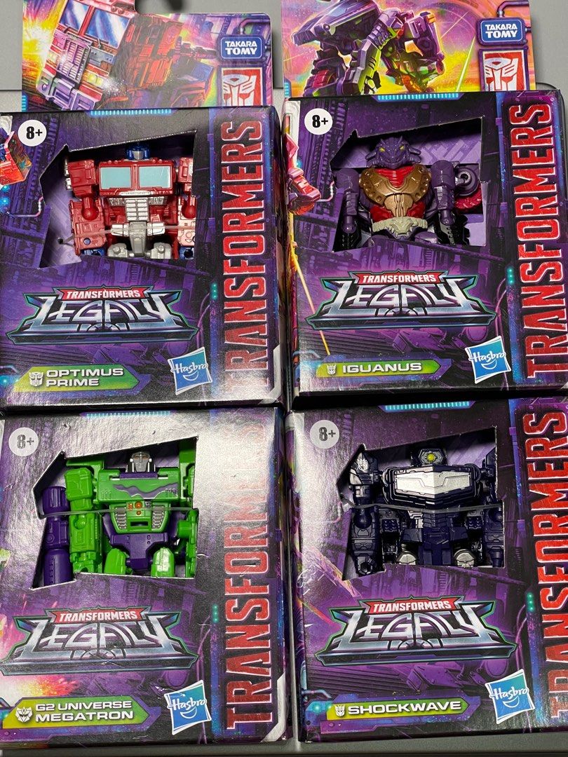 transformers legacy core class optimus prime, megatron, shockwave ...