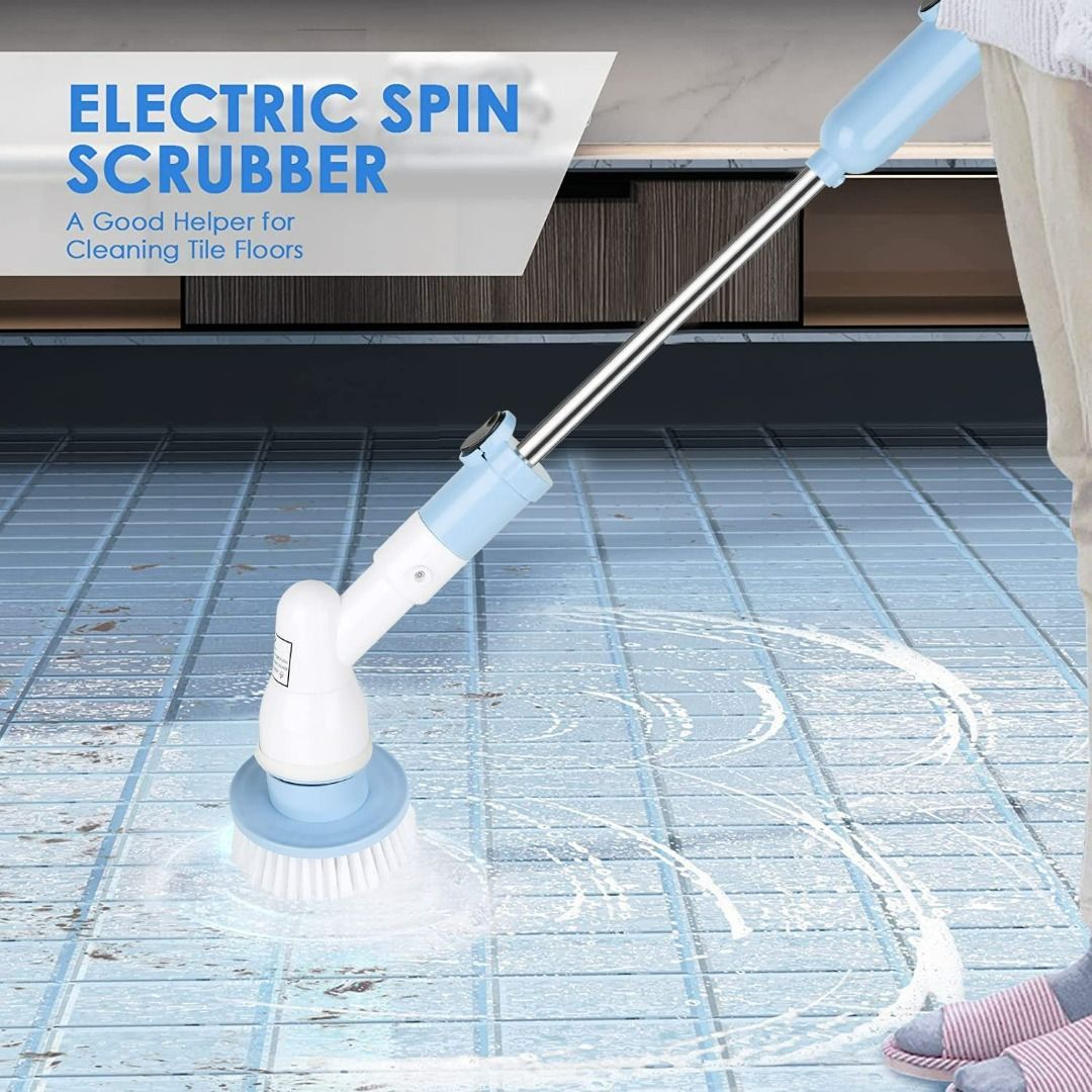 Turbo Scrubber /HURRICANE ELECTRIC SPIN SCRUBBER / Rechargeable / Floor ...