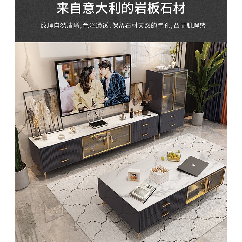 TV Console with Soft closing Drawer with slide rails Solid wood drawer ...