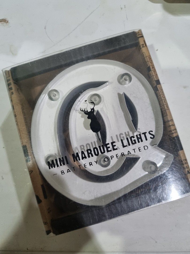 Typo Mini Marquee Light, Furniture & Home Living, Lighting & Fans ...