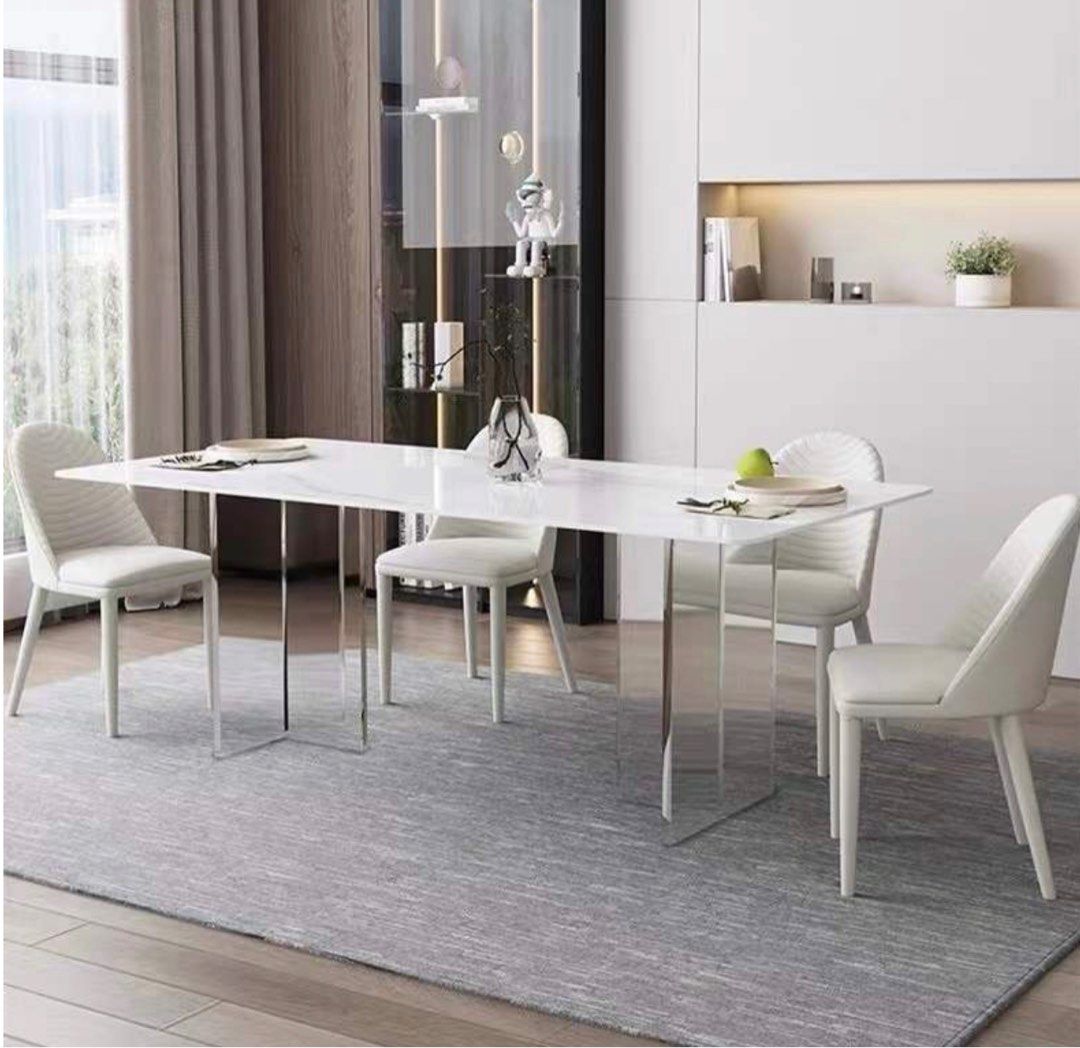 URUS Modern Marble Dining Table, Furniture & Home Living, Furniture ...