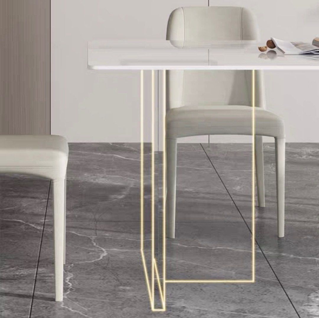 URUS Modern Marble Dining Table, Furniture & Home Living, Furniture ...