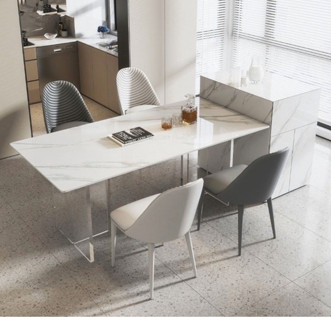 URUS Modern Marble Dining Table, Furniture & Home Living, Furniture ...
