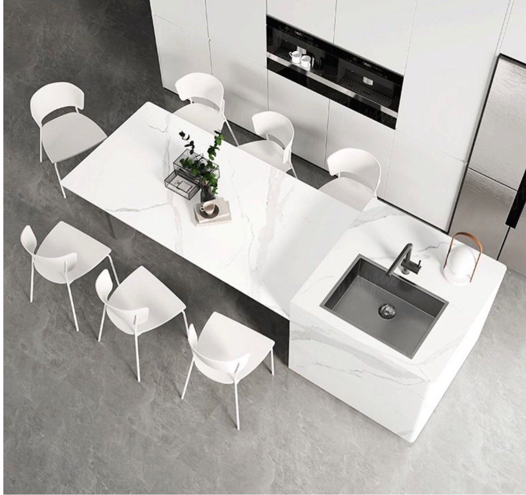 URUS Modern Marble Dining Table, Furniture & Home Living, Furniture ...